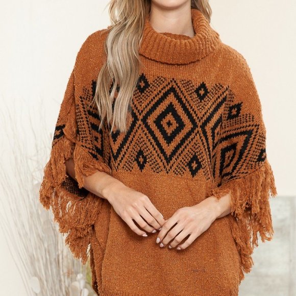 Justin Taylor | Sweaters | Justin Taylor Geometric Fringe Detail ...